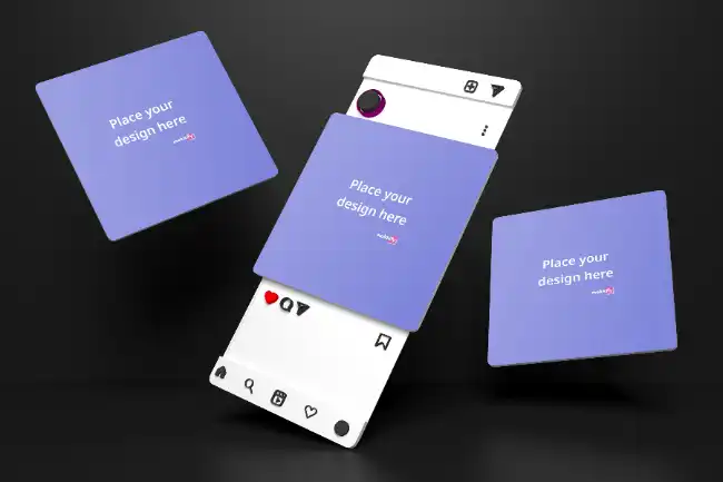 Create Online Free Instagram Post Mockup | Mokkify