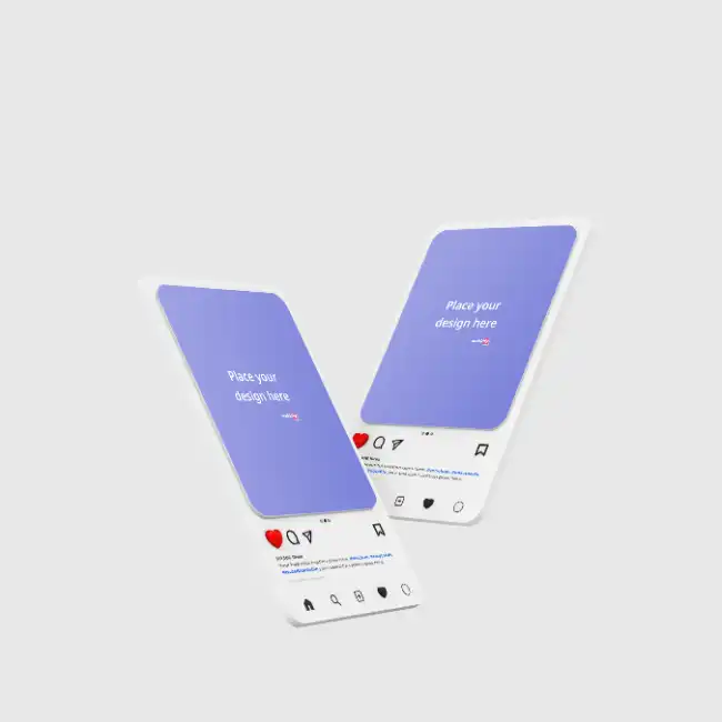 Instagram Post Mockup Online Multiple Screens | Mokkify